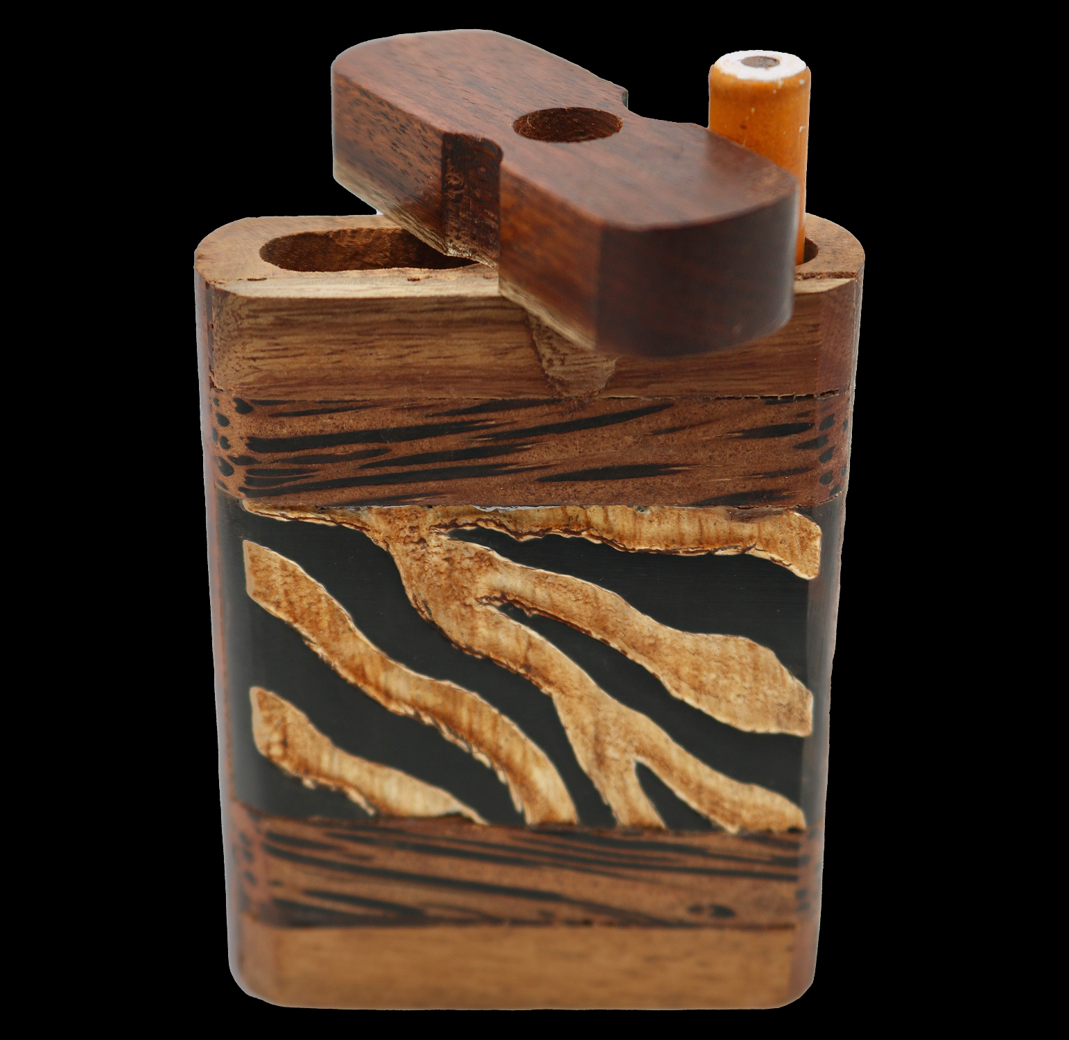 Wooden Dugout Box With Cig
