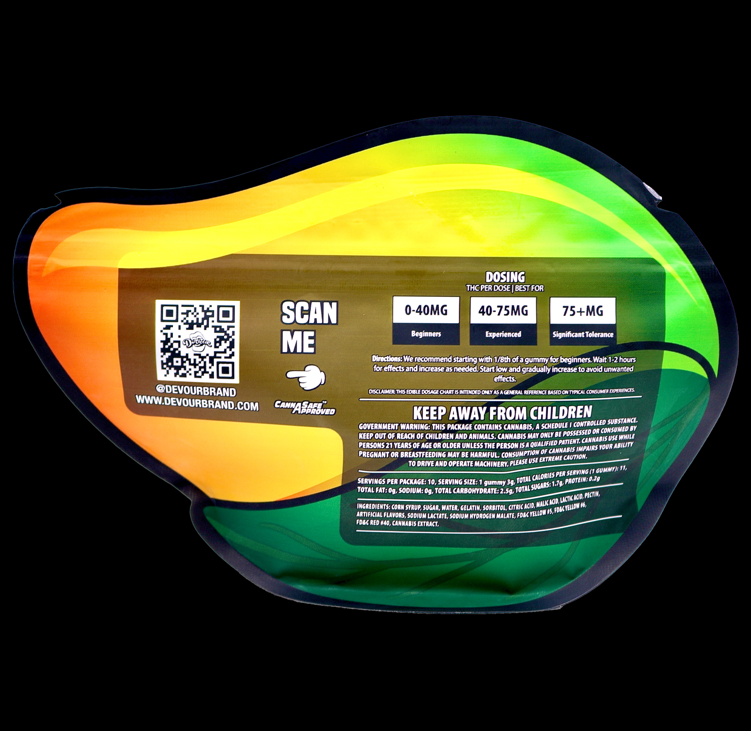 Devour - Sour Mango Gummies (1500mg.)